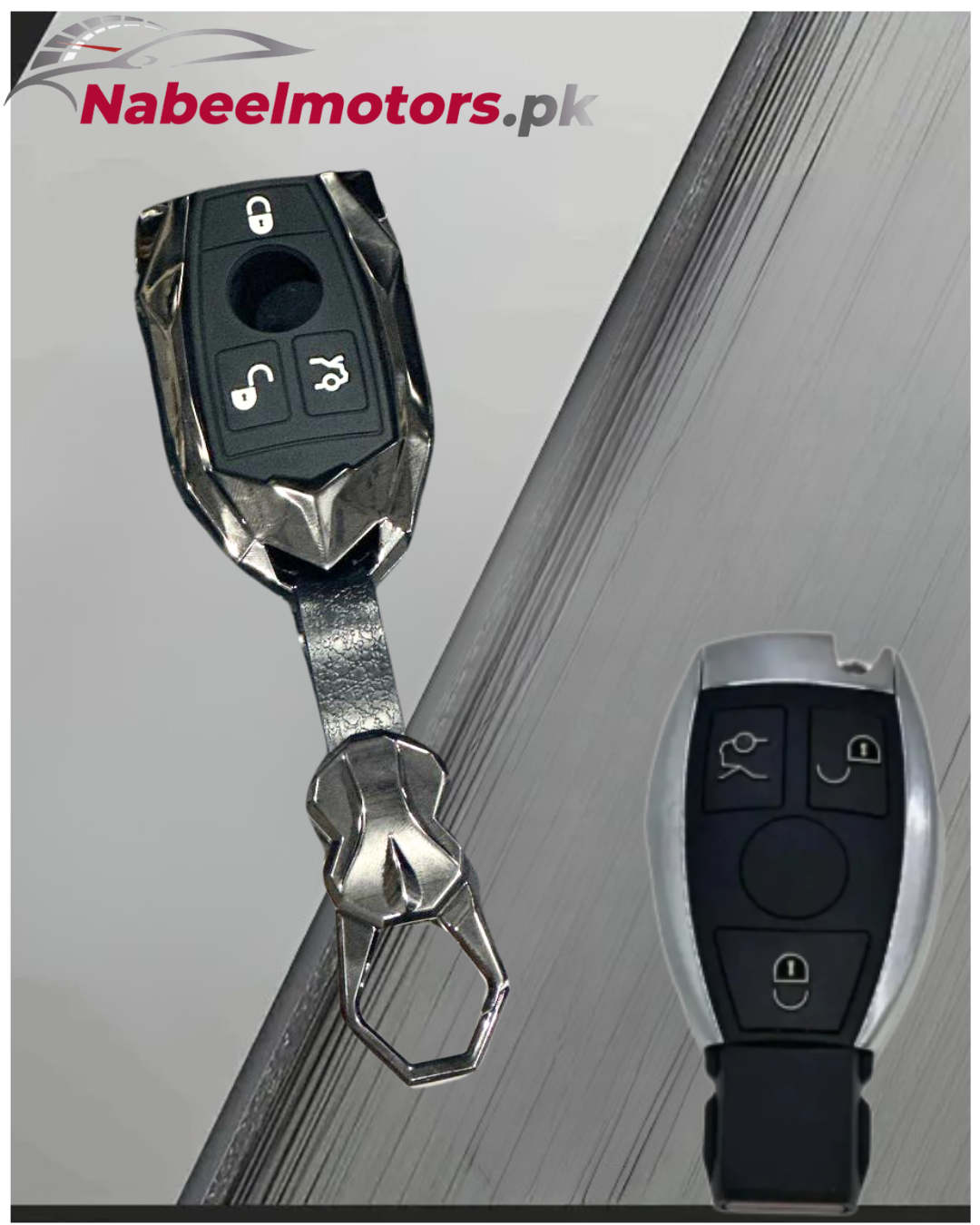 Mercedes-Benz Batman Style Metal Key Cover – Premium Zinc Alloy Smart ...