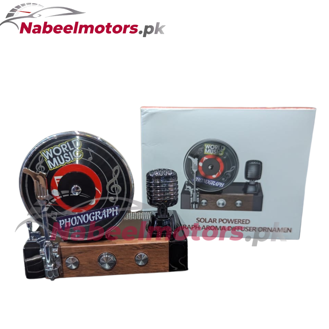 Phonograph Aroma Diffuser – Solar Powered, – Nabeel Motors