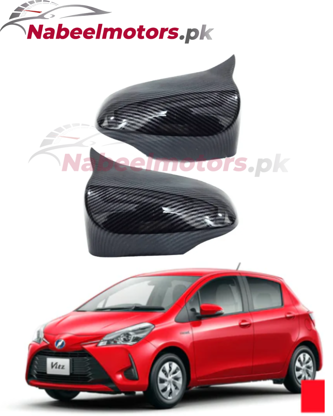 Toyota Vitz 2019 Carbon Fiber Side Mirror Covers – Premium Exterior Up ...